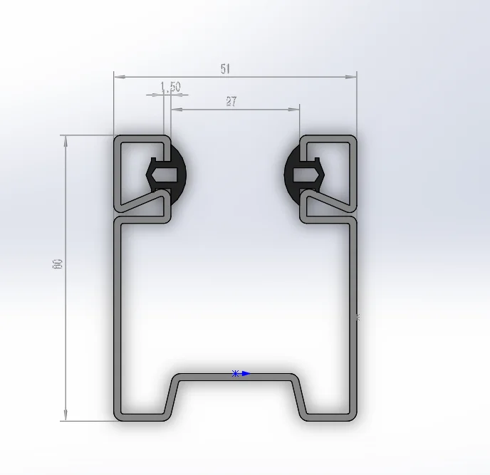 Roller shutter door guide rail factory price best quality galvanize ...