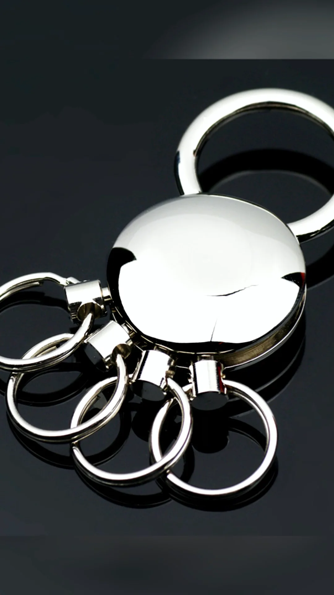 4 Loops Hanged Keychain Key Ring Custom Logo Detachable Key Chain Key ...