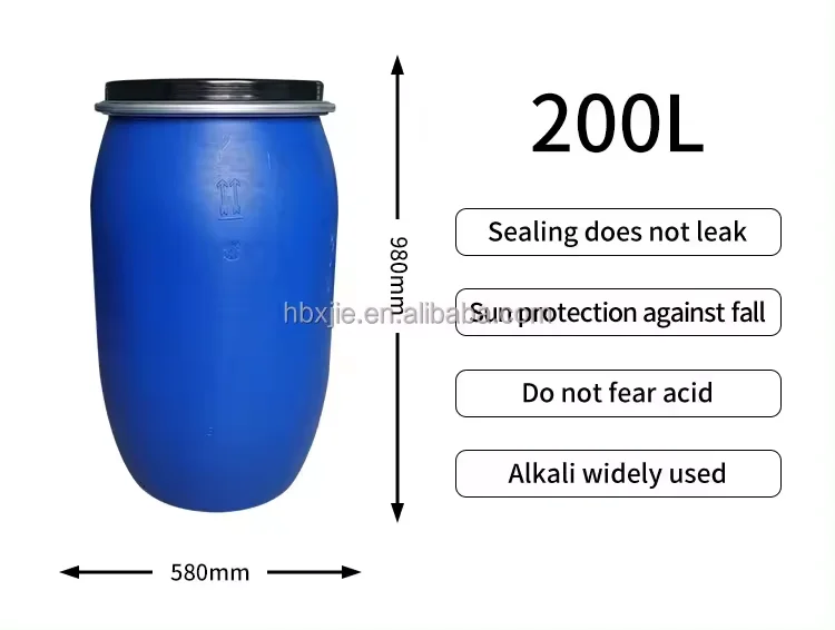 좋은 가격 200L 플라스틱 드럼 블루 HDPE 화학 배럴 200 리터/KG 블로우 몰딩 버킷 더블 뚜껑 55 갤런| Alibaba.com