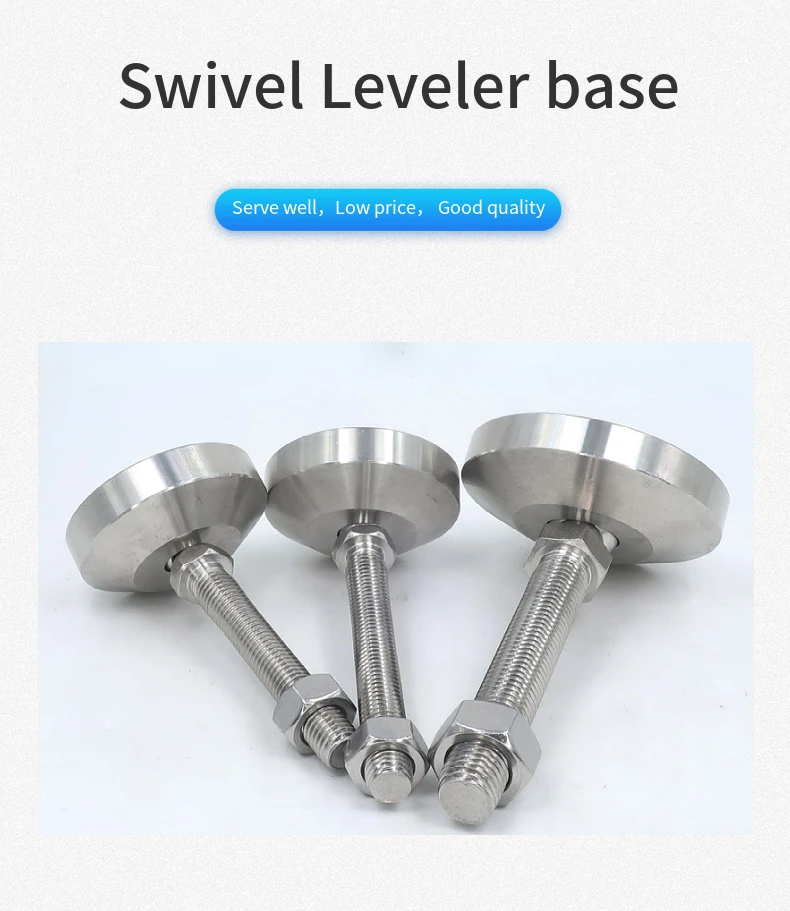 Stainless Steel Base Leveling Mounts Adjustable Leveling Leg Feet Screw ...