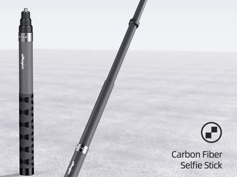 AMagisn Universal 1.2M Carbon Fiber Selfie Stick Portable Lightweight ...