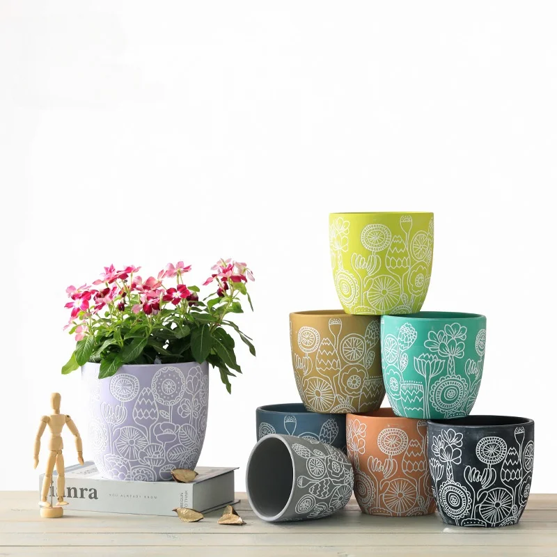 Home Garden Succulent Plants Terracotta Small Outdoor Pottery ...