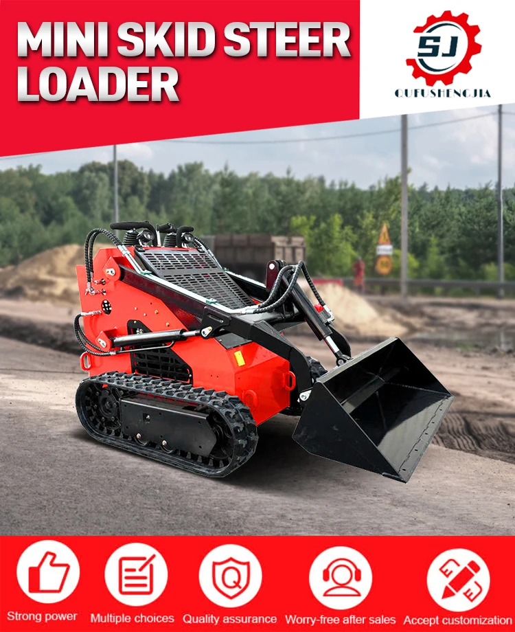 Mini Crawler Skid Steer Loader Chinese Small Skid Steer Loader For Sale ...