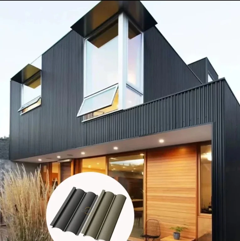 6063 Powder Coating Exterior Cladding Wall Panels Facade Extrusion ...