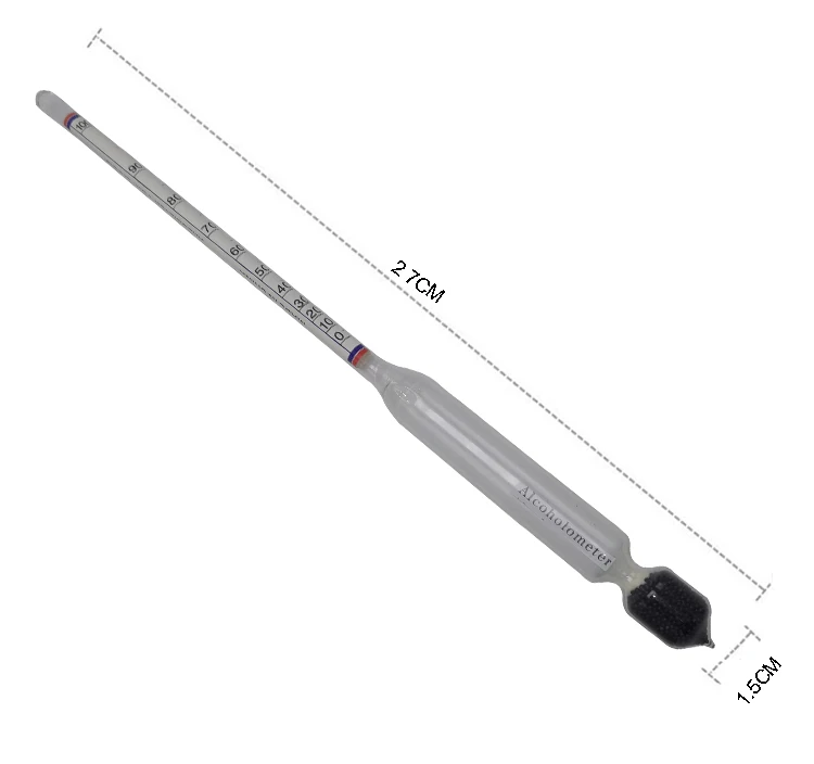 Hydrometer Alcohol Level Indicator Meter 0 - 100% Alcohol Meter Spirit ...