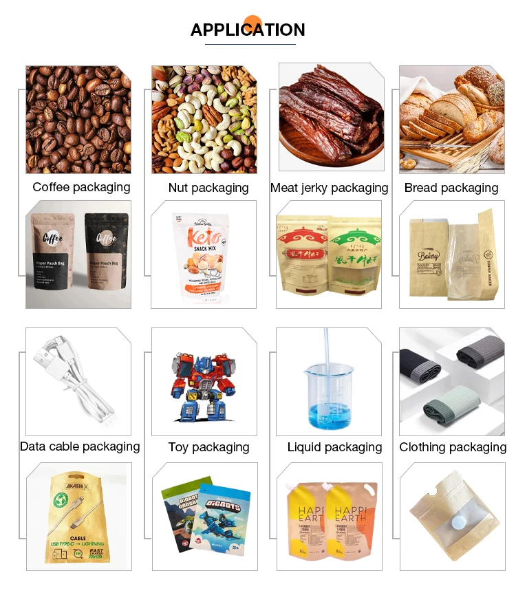 High Quality Biodegradable Recycled Food Packaging Pouch Customized ...