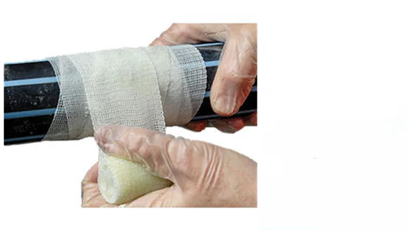 Polyurethane Resin Pipe Repair Bandage Fiberglass Wrap Pipe Quick ...