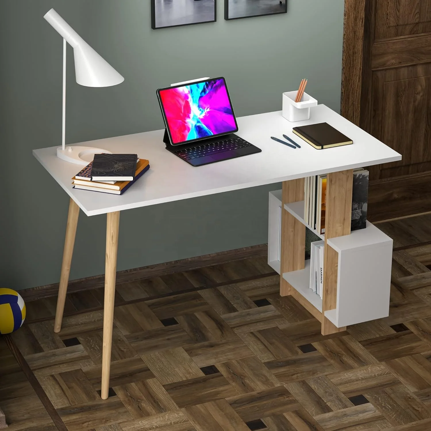 Study Desk Computer Desk With Efficient Workspace For Studying And ...