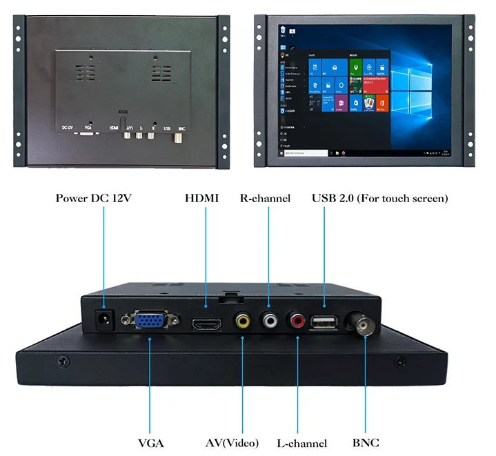 Medier Vga Ip65 Wall Mount Open Frame Waterproof Capacitive Embed ...