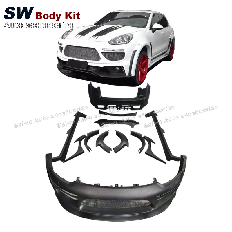 Fiberglass Wd Style Wide Body Kit For Porsche Cayenne 958 Upgrade ...