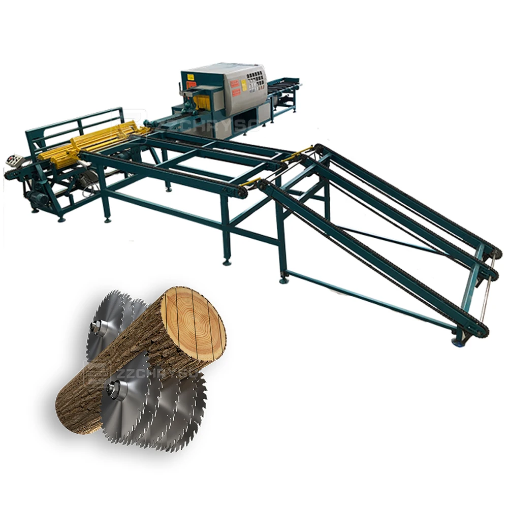 Wood Process Saw Machine Logs Timber Circular Multi Blade Rip Saw Machine