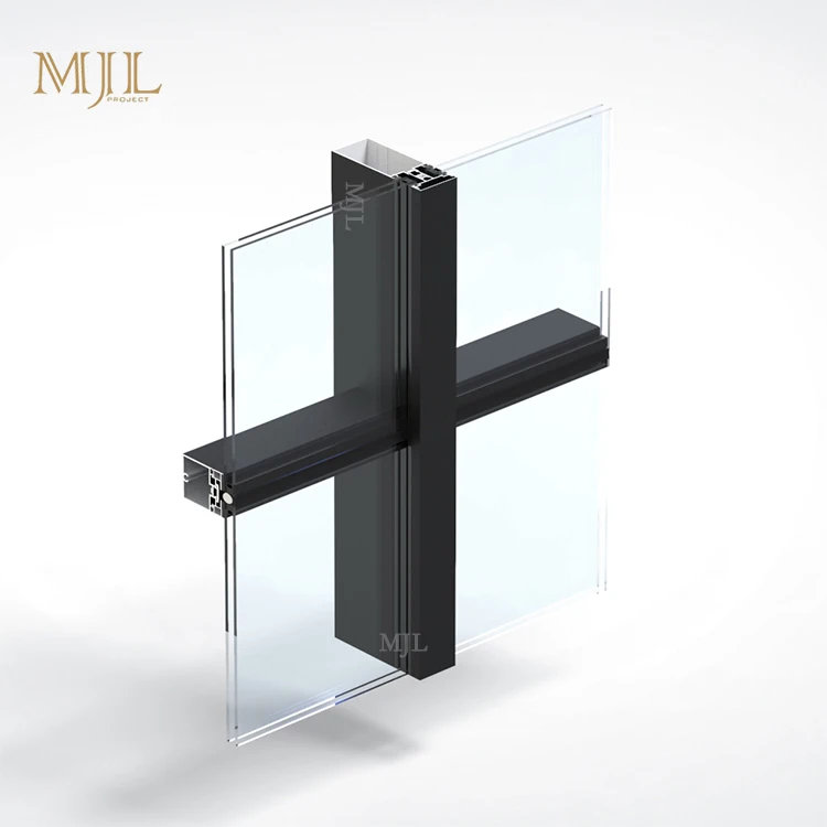 Modern Skyscraper Mullion Framed Glass Walls Panel Structural Strength ...