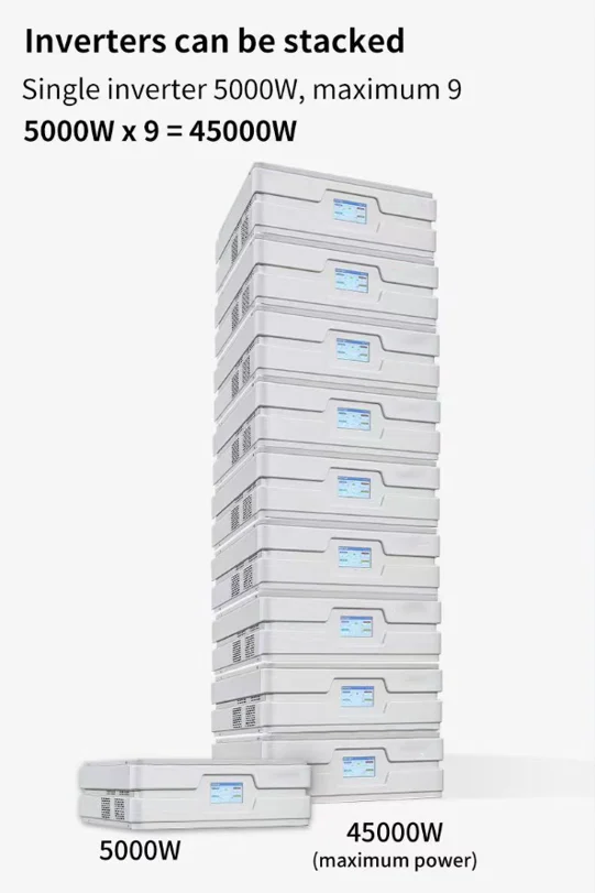 Multiple Combinations Stacked Mppt 5kw Inverter With Storage Lithium ...