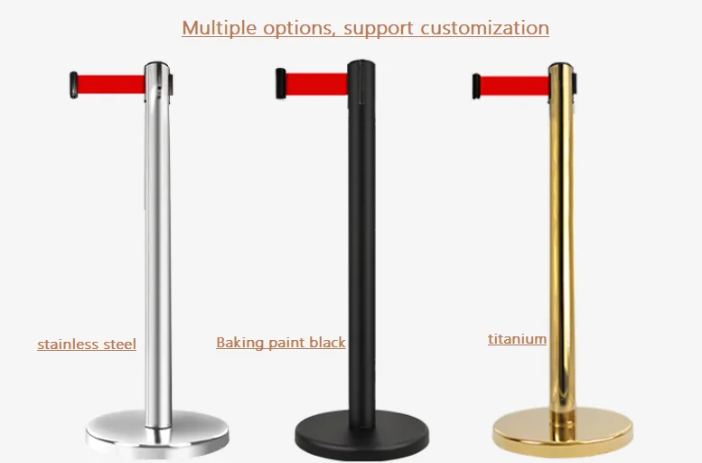 Stainless Steel Railing Warning Line Crowd Control Barrier Isolation ...