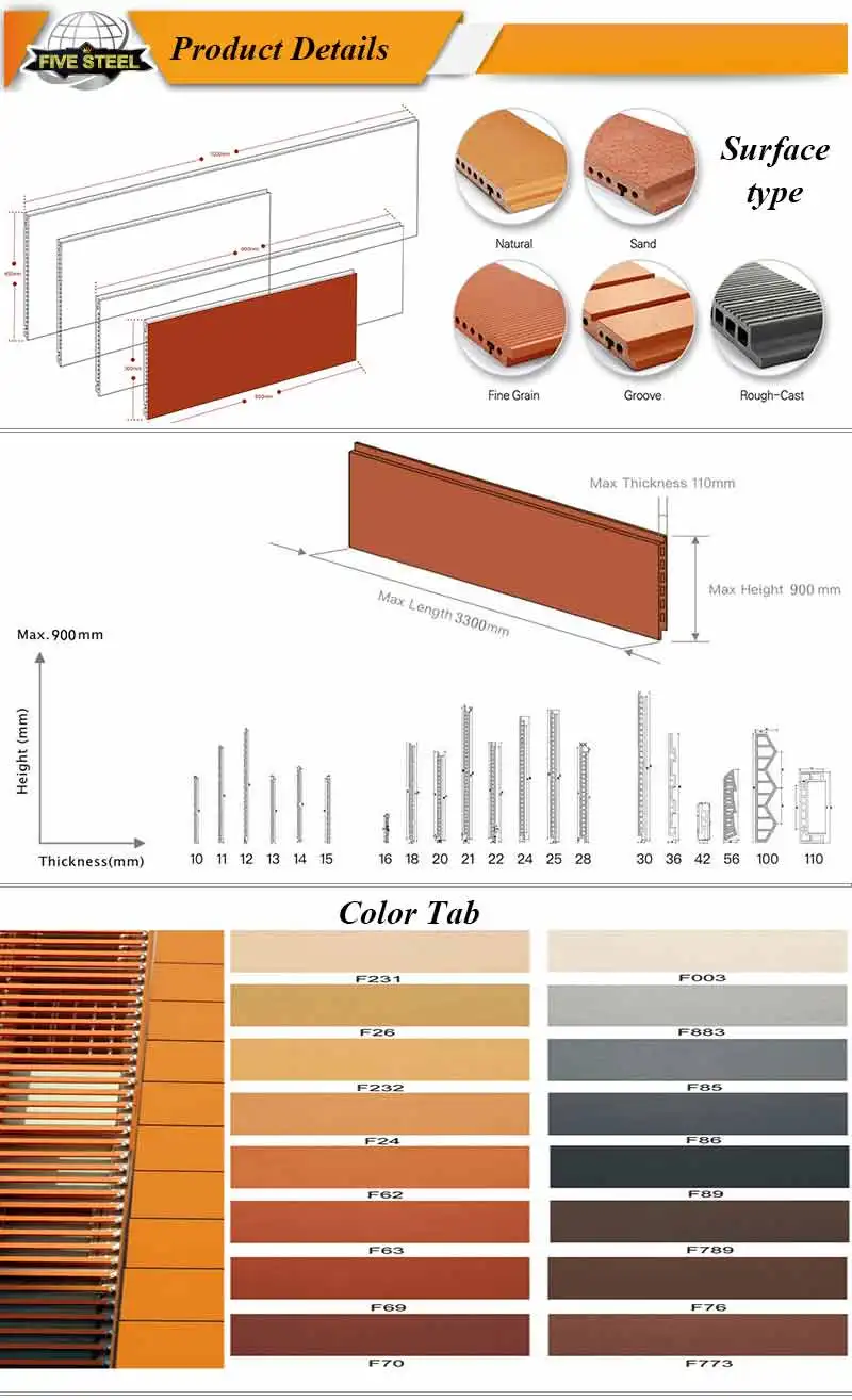 Hot Selling Decorative Terracotta Tile Terracotta Wall Panels Vertical ...