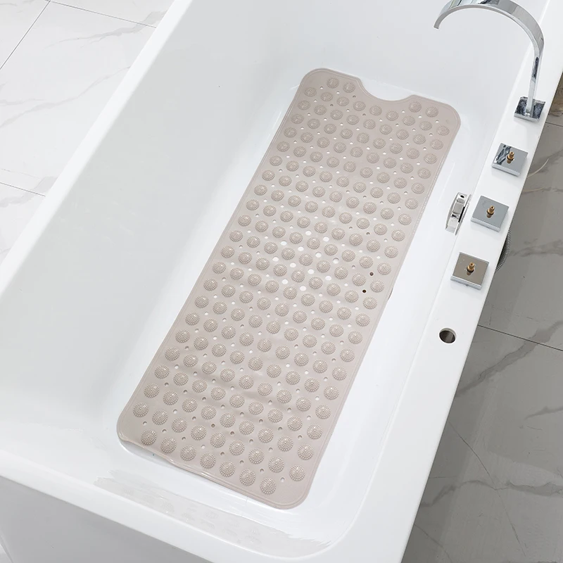 Large Size PVC Bath Mat with Foam Backing - Anti Slip