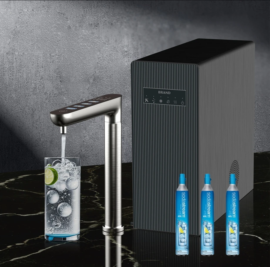 Compressor Cooling Water Dispenser with Soda Sparkling Water Cold Hot ...