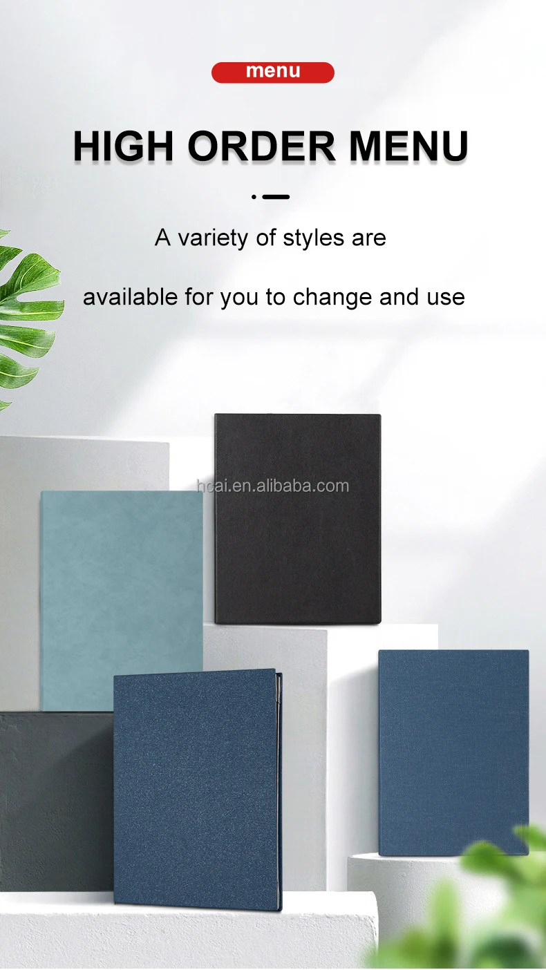 Classic Leather Menu A4 Restaurant Menu Cover Faux Leather Menu Folder ...