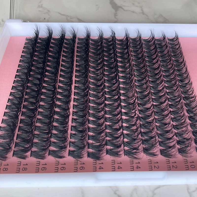 Hand Made Fan Eyelashes DIY Lash Fluffy Cluster Private Label Volume 3D ...