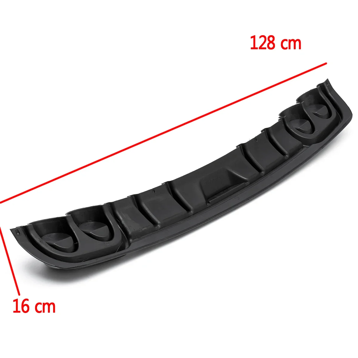 120/128 Universal Car Rear Bumper Diffuser Lip Trunk Spoiler Rear ...