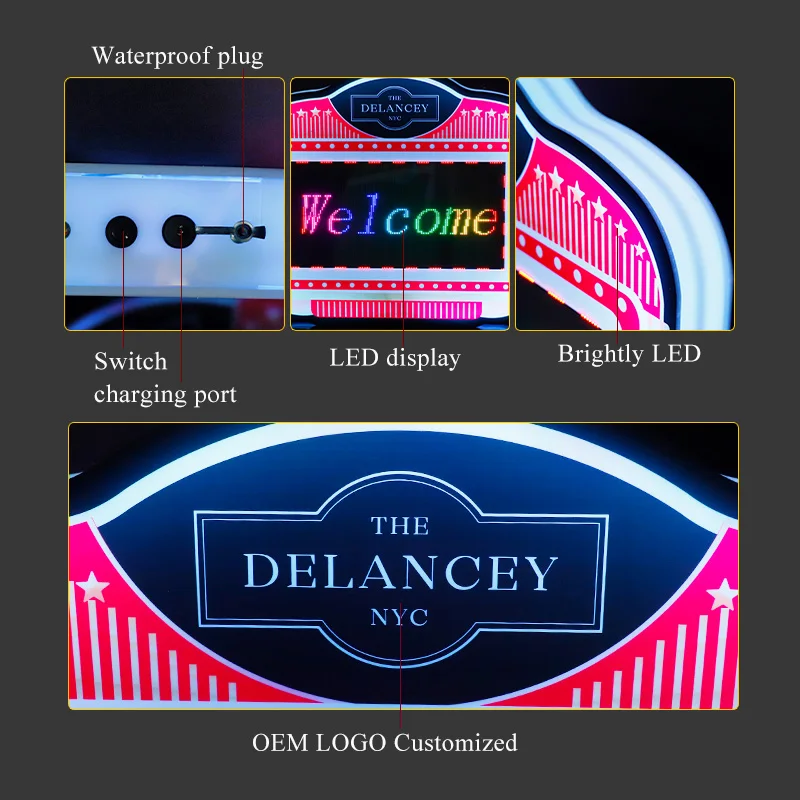 Bar Nightclub Custom Vip Bottle Presenter Service Sign Glorifier Happy ...