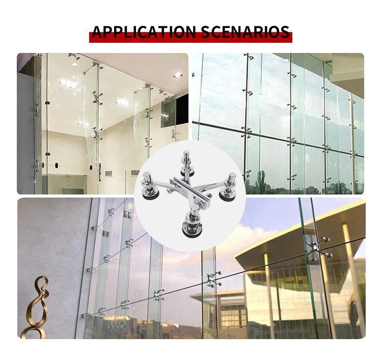 Curtain Wall Spider Connector Fitting Bracket Glass Hardware Spider ...