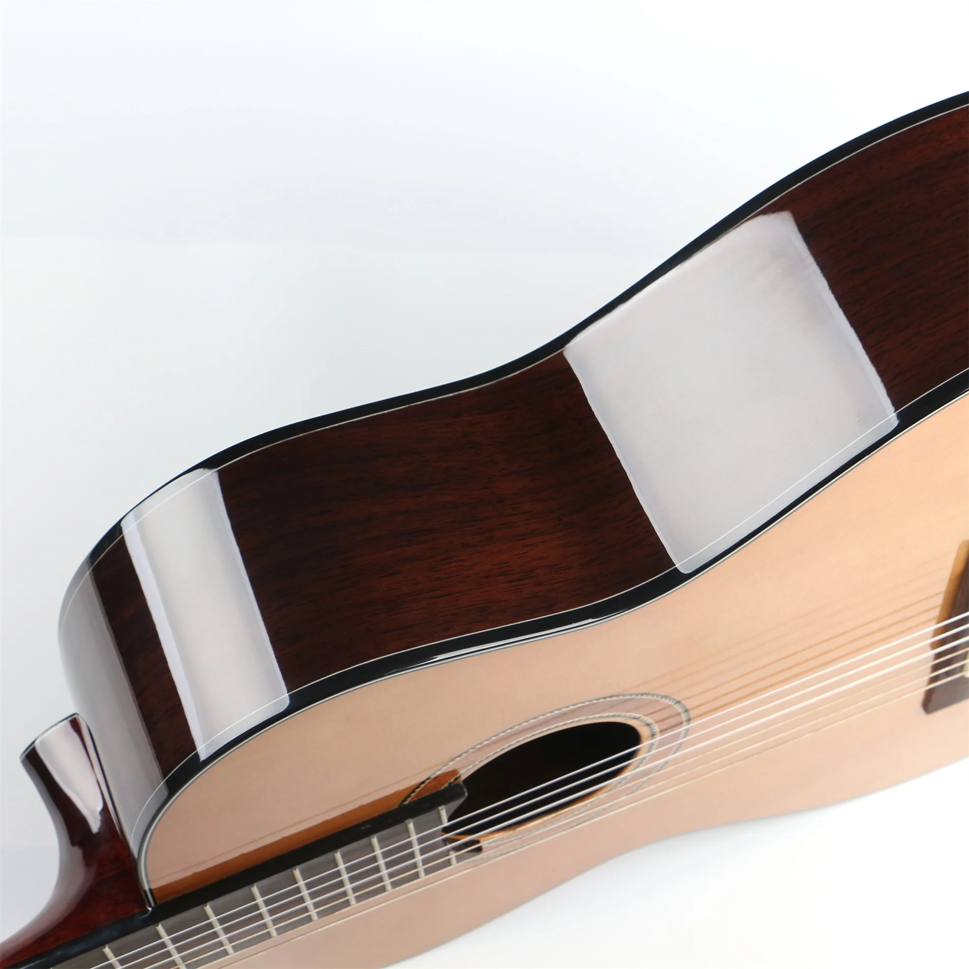 Guitar Factory Customized Oriental Cherry 39 Inch Solid Spruce ...