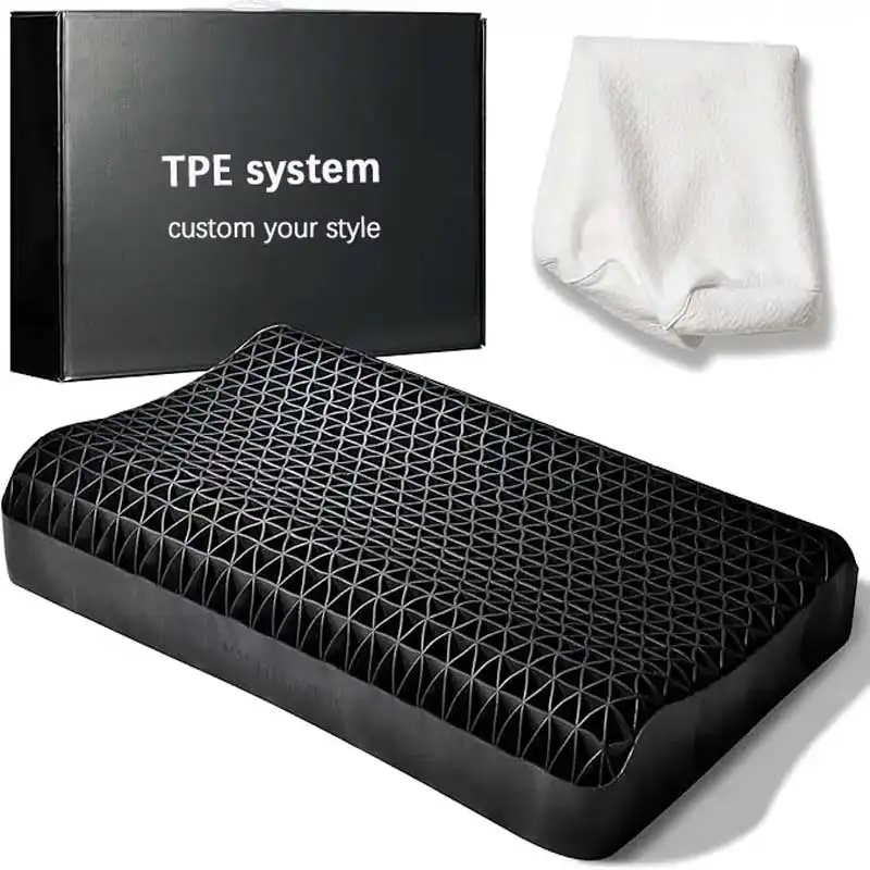 Ergonomic TPE Pillow - Anti-Snore, Eco-Friendly, Customizable