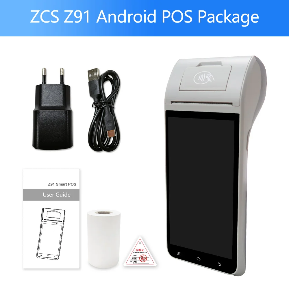 Cheap Price Portable 4g Android Pos Zcs Z91 Ticketing Pos System With ...