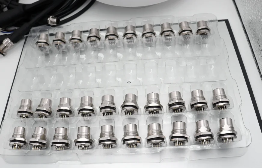 Amphenol Male A Coding Waterproof 6 Pin 8 Pin Panel Mount Ip67 2 Pin ...