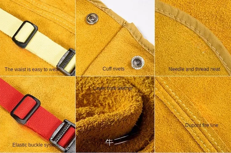 Industrial Safety Fireproof Welding Working Apron PP Material Exposure ...