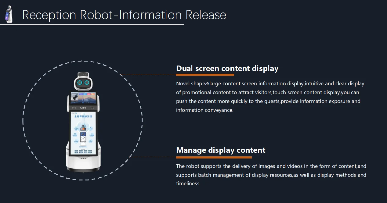 Contactless Temperature Measurement Thermal Imaging Reception Humanoid ...