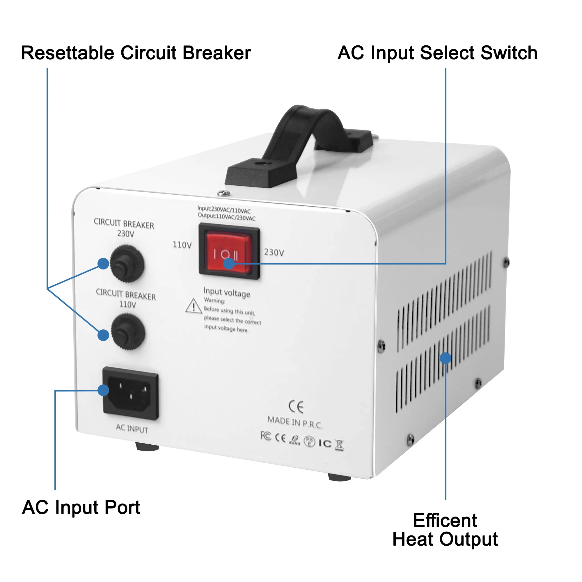 Lvyuan 2500w 2kva Transformer Single Phase 220v 110v Step Up And Down ...