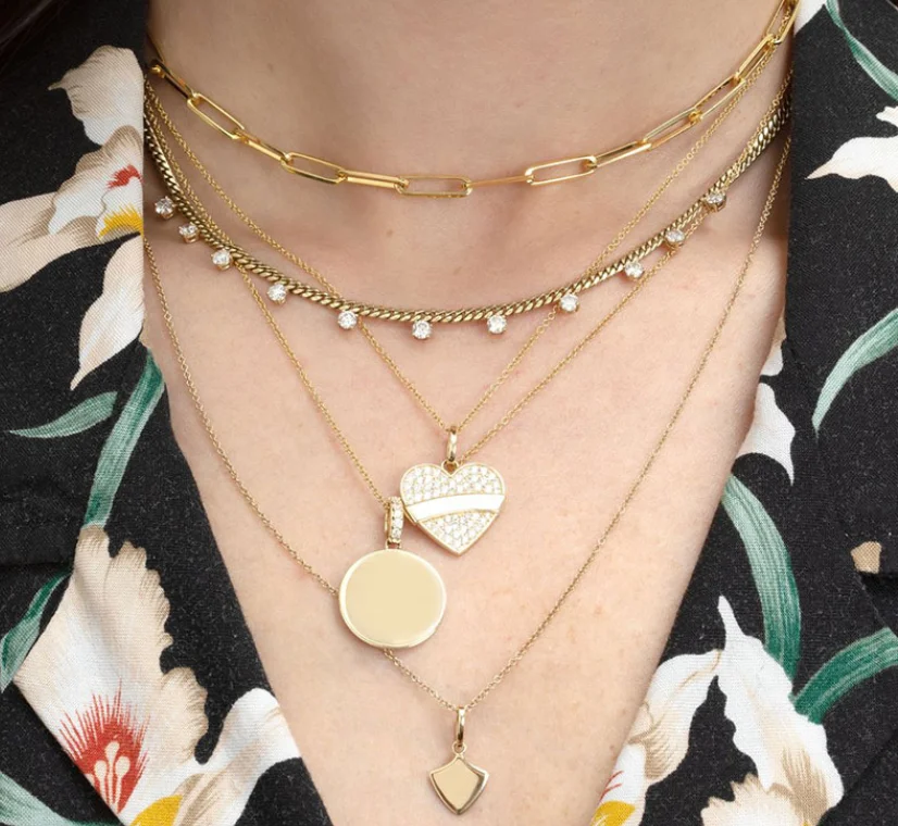 Rinntin Custom Cuban Link Curb Chain Necklace - 925 Silver