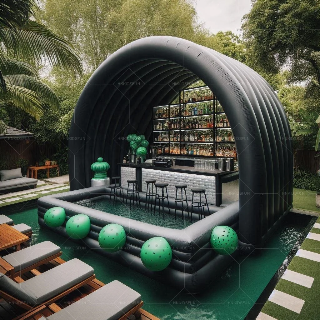 Party with Style Using Commercial Backyard Floating Pool Bar