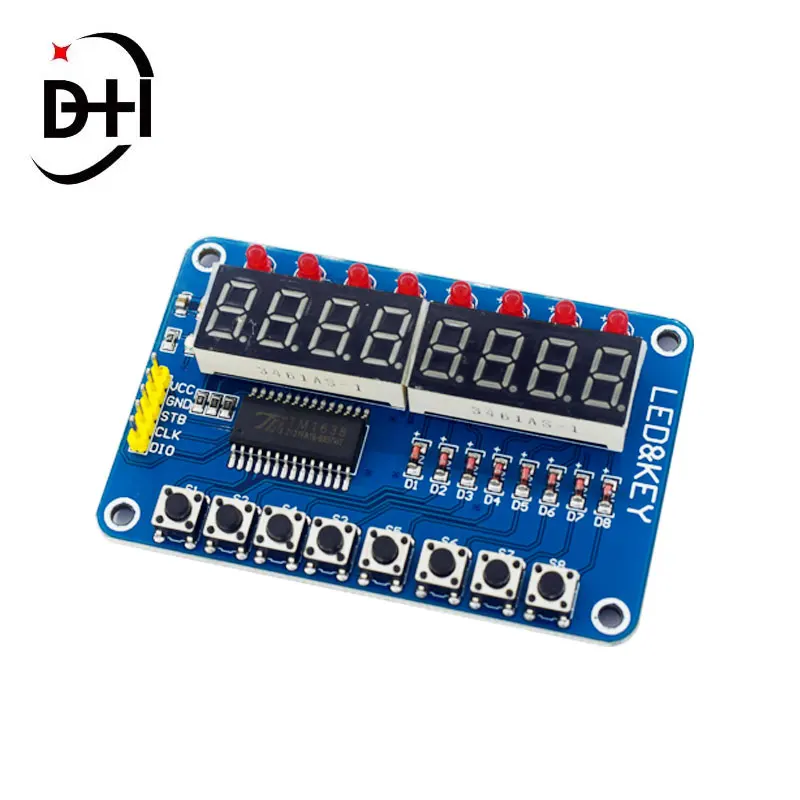 Tm1638 Key Display Module Tm1638 Button Digital Led 8-bit Tm1638 Module Digital Led Tube Module ...