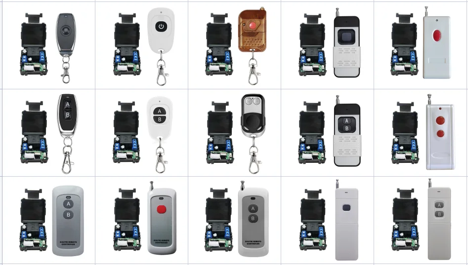 Factory Sales 315Mh 433Mhz Wireless RF Remote Control Switches 24V ...