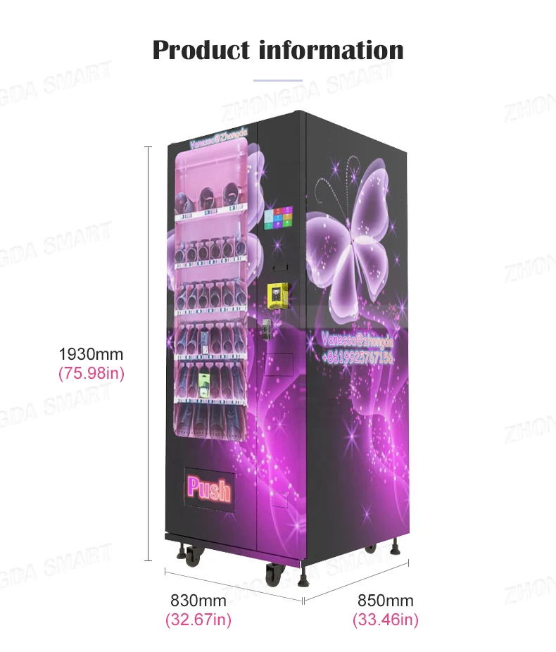 Easy Control Slim Size Mini Vending Machine Lashes Vending Machine