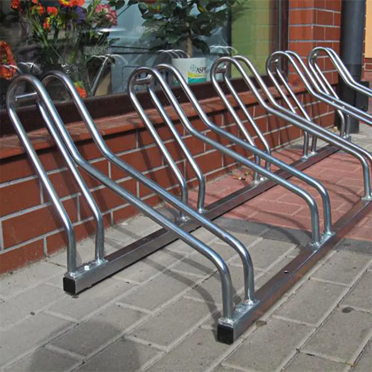 Outdoor Steel Bike Rack Stand Outside Urban Street Road Aluminum Bike ...