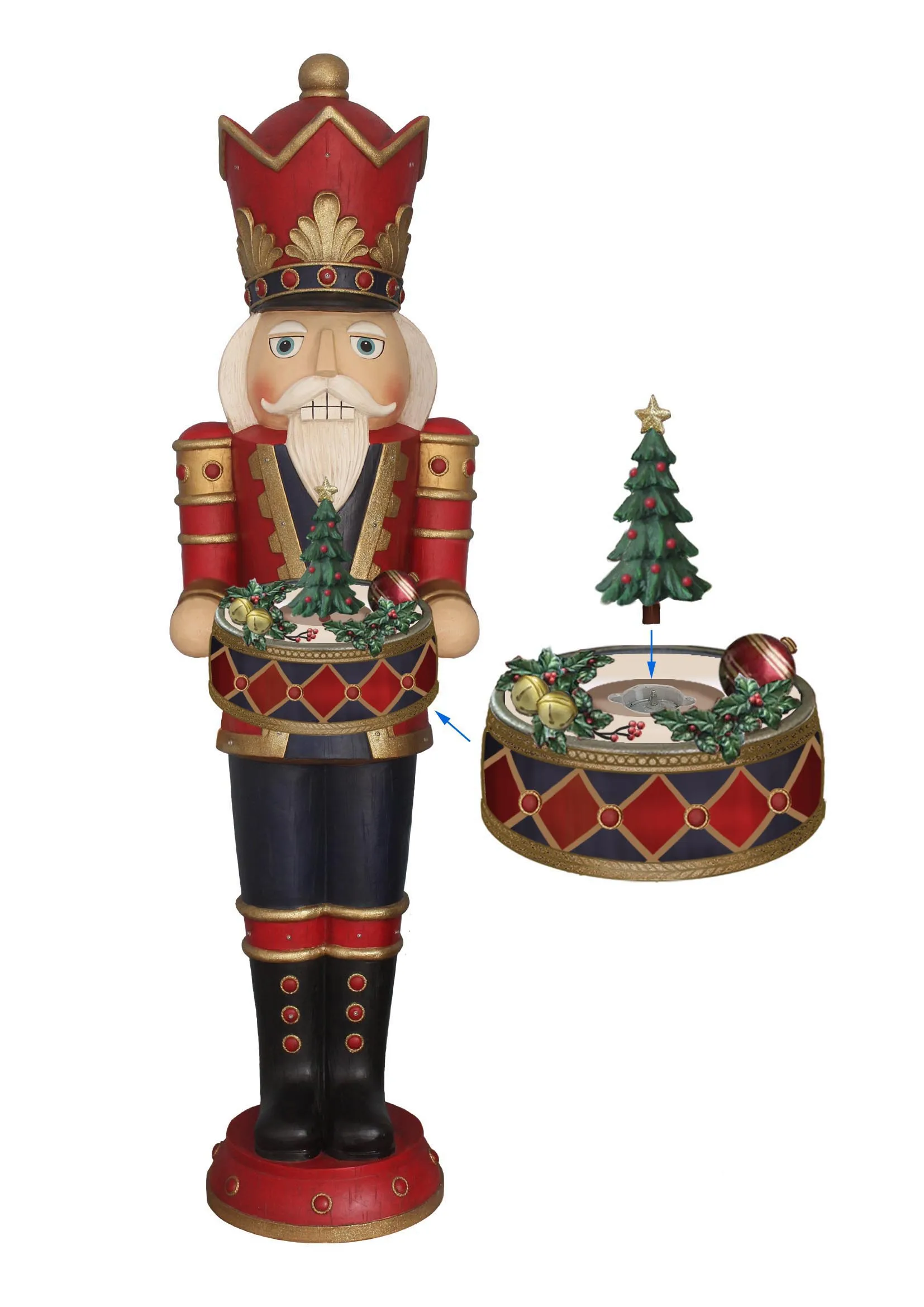 Life Size 6ft Nutcracker Soldier - Perfect for Christmas Decor
