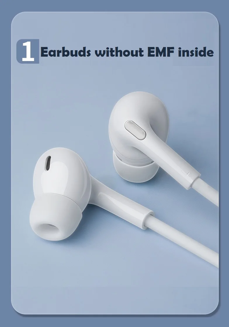 Anti Radiation Earphone - EMF Protection Earbuds 5G