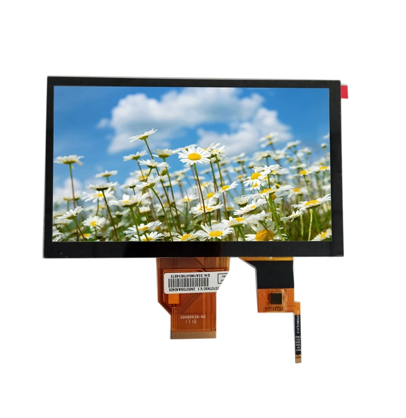 Customized 7 inch 800x480 TN TFT LCD Module Display with Touch Screen ...
