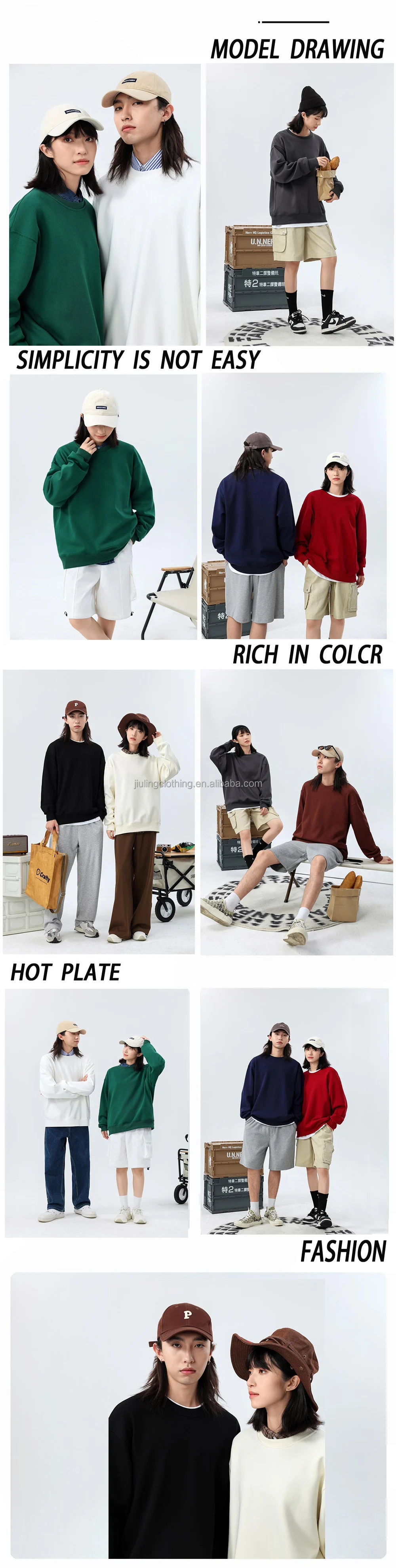 Shop High Quality 100% Cotton Men's Sweatshirts