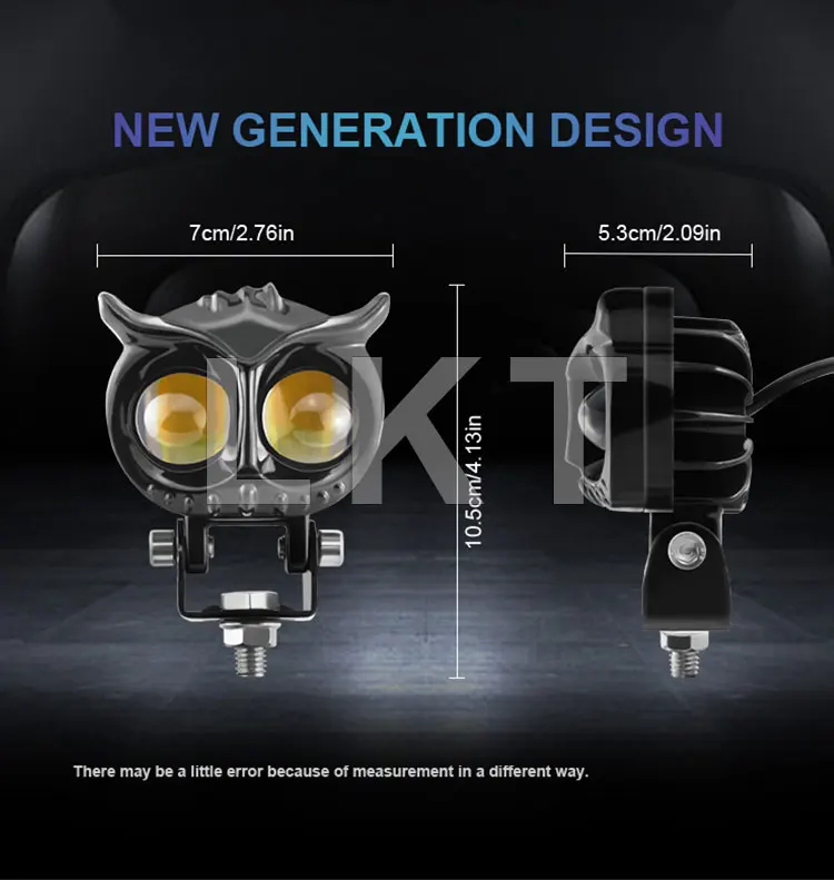 2022 New Owl High Low Beam Yellow White Spot Projector Lens 60w Tdd ...