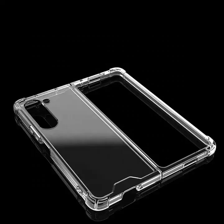 Acrylic Transparent Case For Samsung Z Fold 5 Tpu Frame Hybrid Hard Pc ...