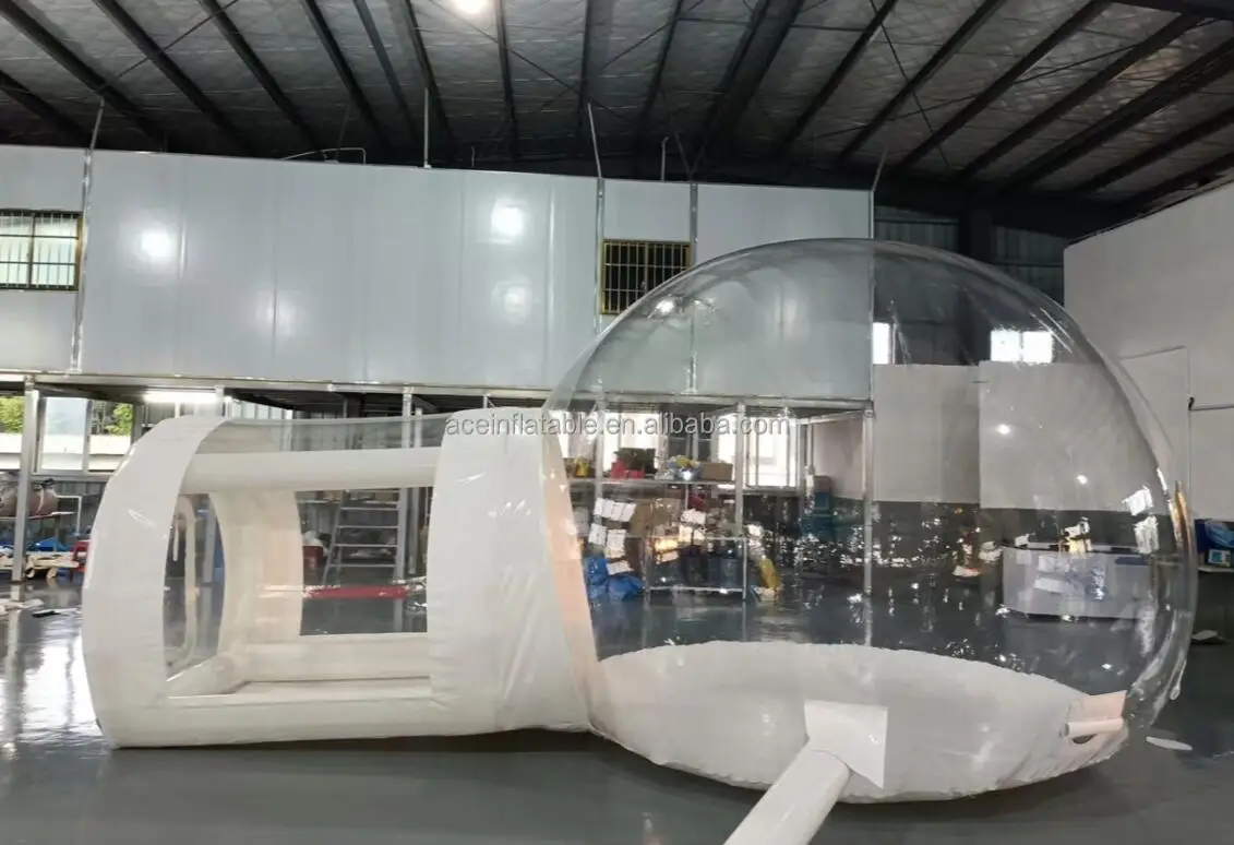 Outdoor Single Tunnel Inflatable Transparent Bubble Tent Pvc Hotel ...