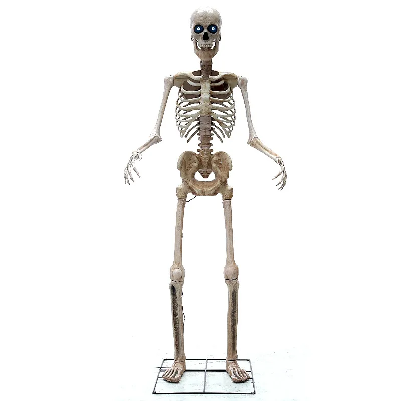 Halloween Giant 6ft Life Size Animated Sound Skeleton Toys Props ...