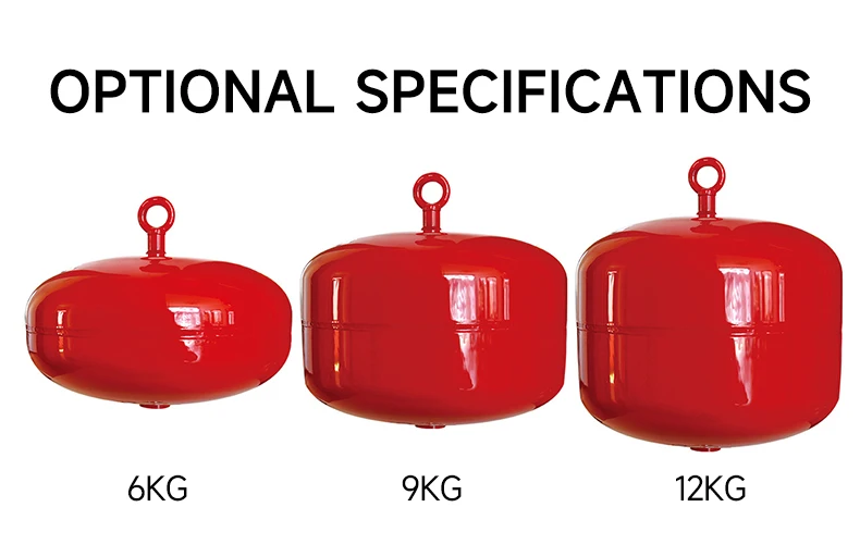 6kg Ceiling Suspended Fire Extinguisher Round Cylinder Fire Fighting ...