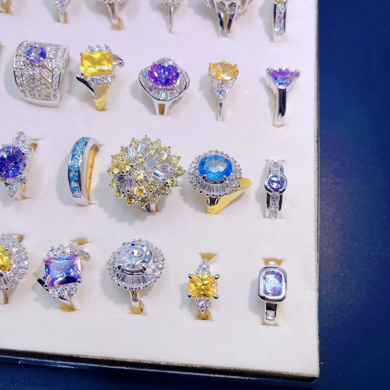 Best Woman Fashion Ring Anillos Perhiasan Wanita Colorful Cheapest ...