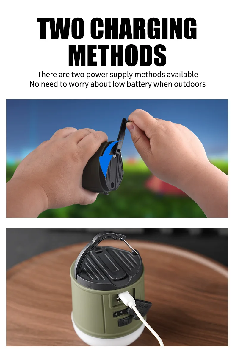 Hand Crank Dynamo Emergency Emergency Lighting Outdoor Portable Camping ...